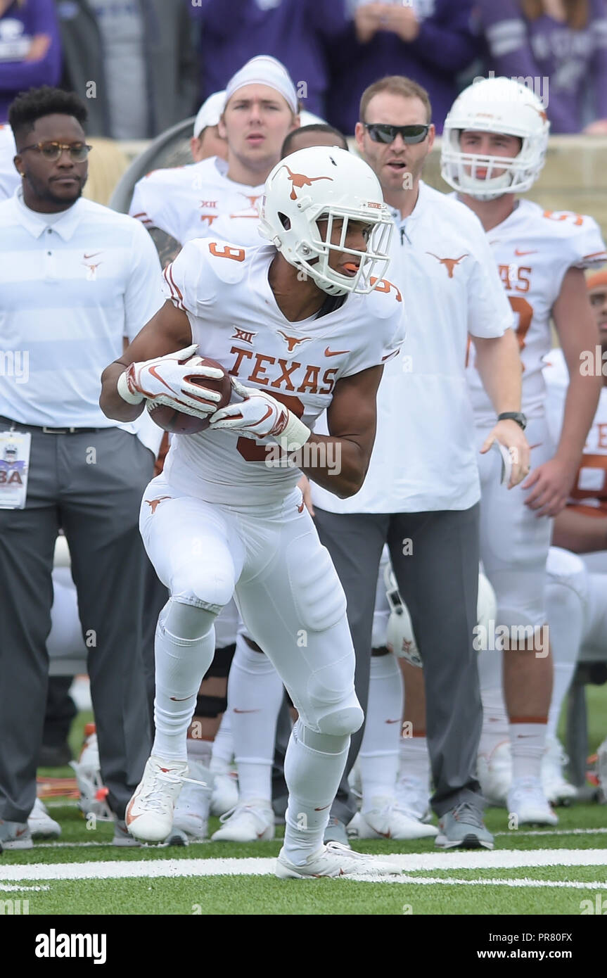 Manhattan, Kansas, USA. 29th Sep, 2018. Texas Longhorns wide receiver ...