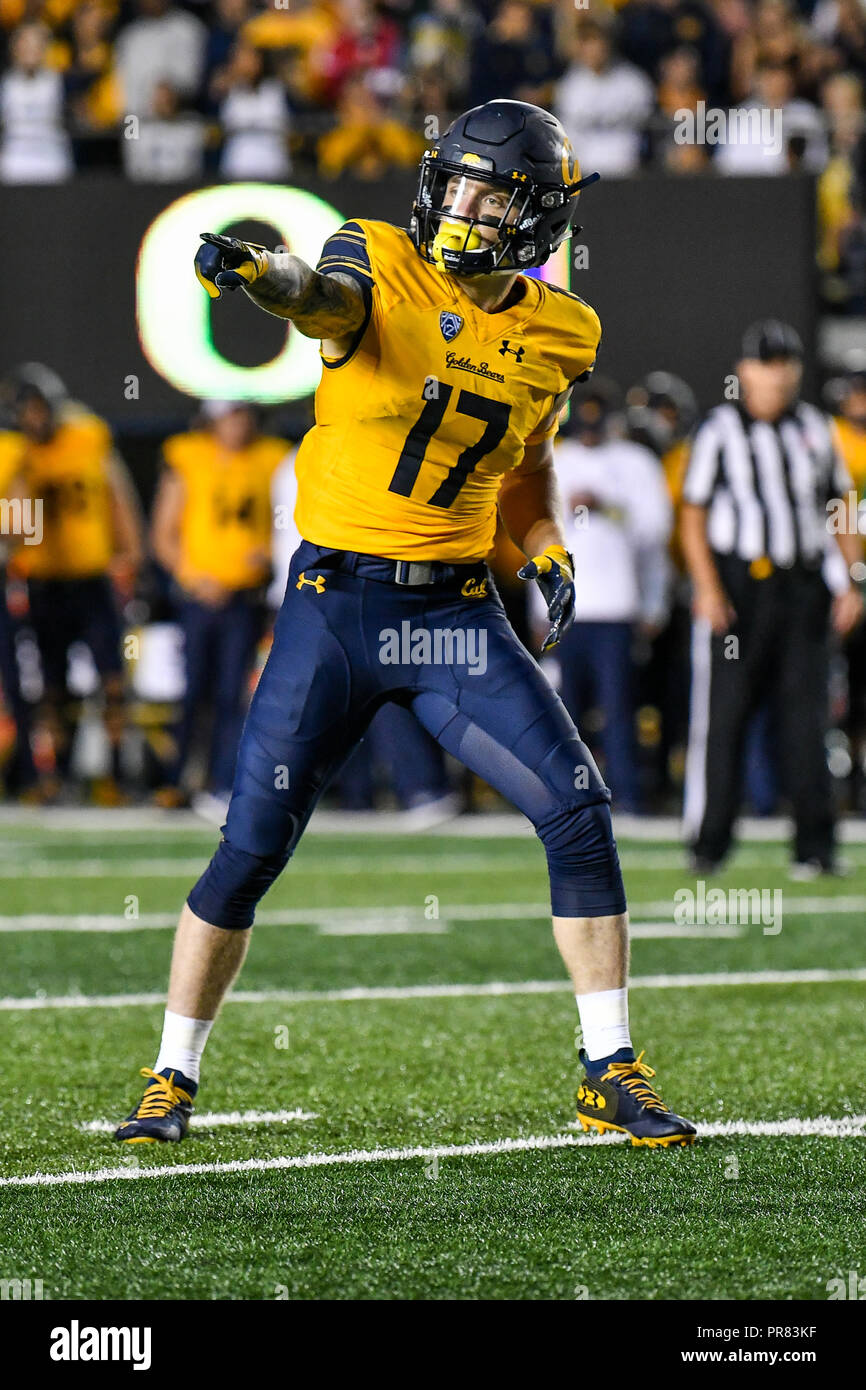 Berkeley, California, USA. 29th Sep, 2018. California Golden Bears wide ...