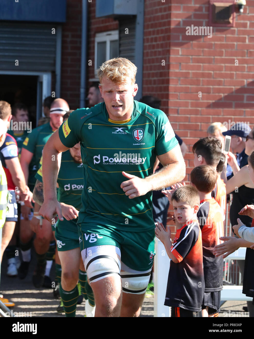 Coventry, UK. 29th Sept 2018. Rugby Union. Irish captain Josh McNally ...
