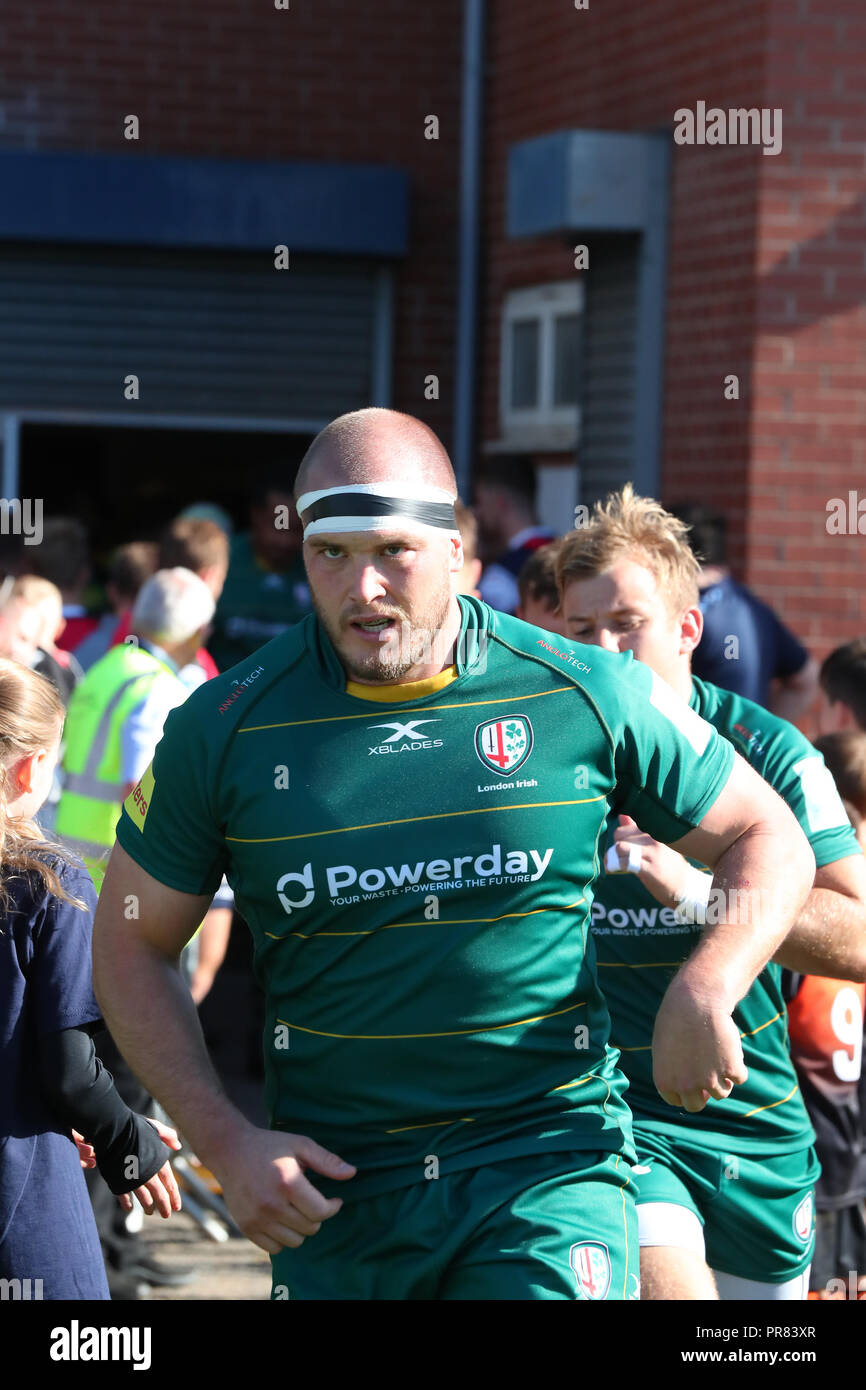 Coventry, UK. 29th Sept 2018. Rugby Union. Gordon Reid (London Irish ...