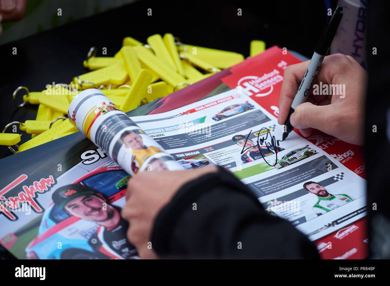 30th september 2018 btcc racing driver tom ingram and speedwork hi-res ...