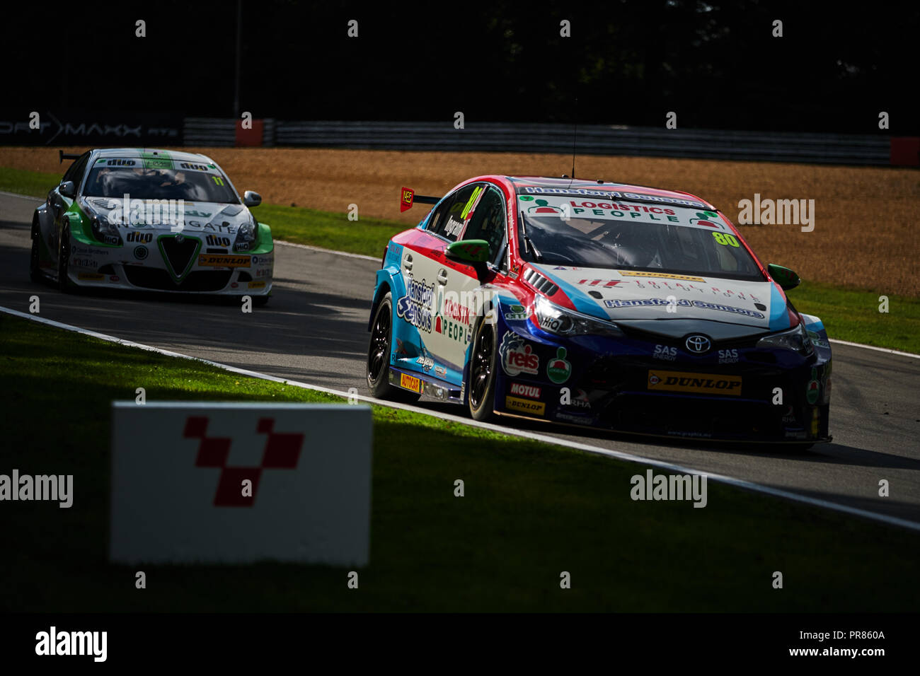 Longfield, Kent, UK, 30th September 2018. BTCC racing driver Tom Ingram ...