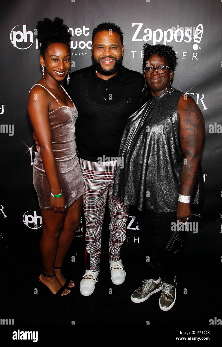 Las Vegas, NV, USA. 29th Sep, 2018. Kyra Anderson, Anthony Anderson ...