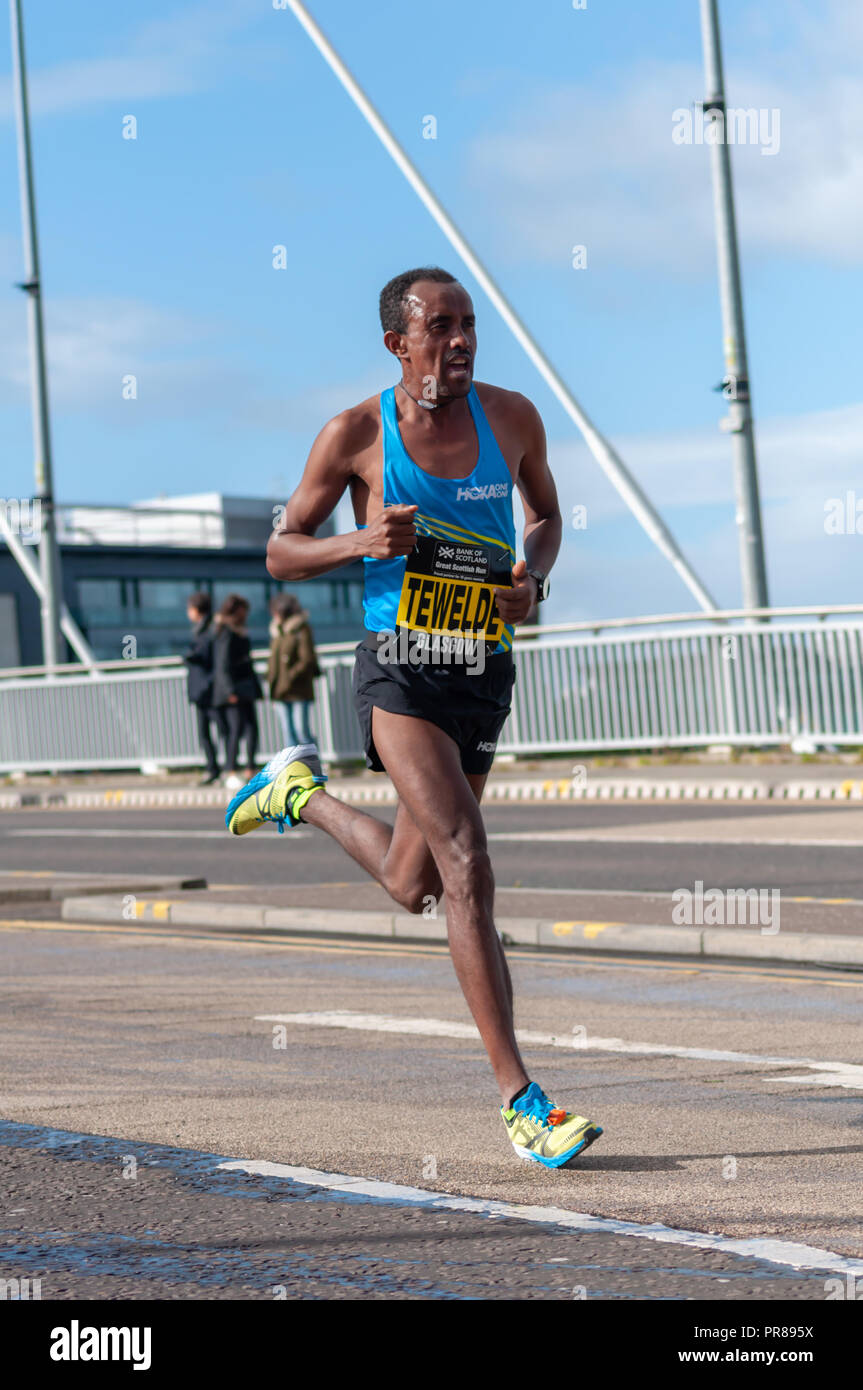 Glasgow, Scotland, UK. 30th September, 2018. Tsegai Tewelde, Eritrean ...