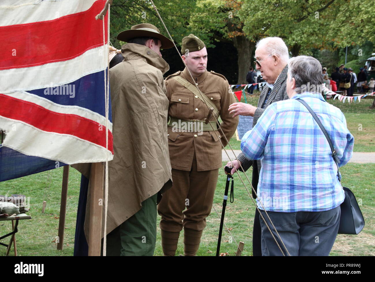 Bletchley Park, UK. 30 September 2018. Vintage vehicles and outfits ...