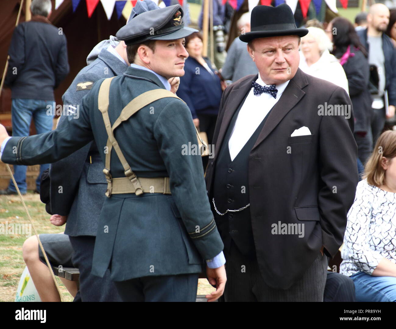 Bletchley Park, UK. 30 September 2018. Vintage vehicles and outfits ...