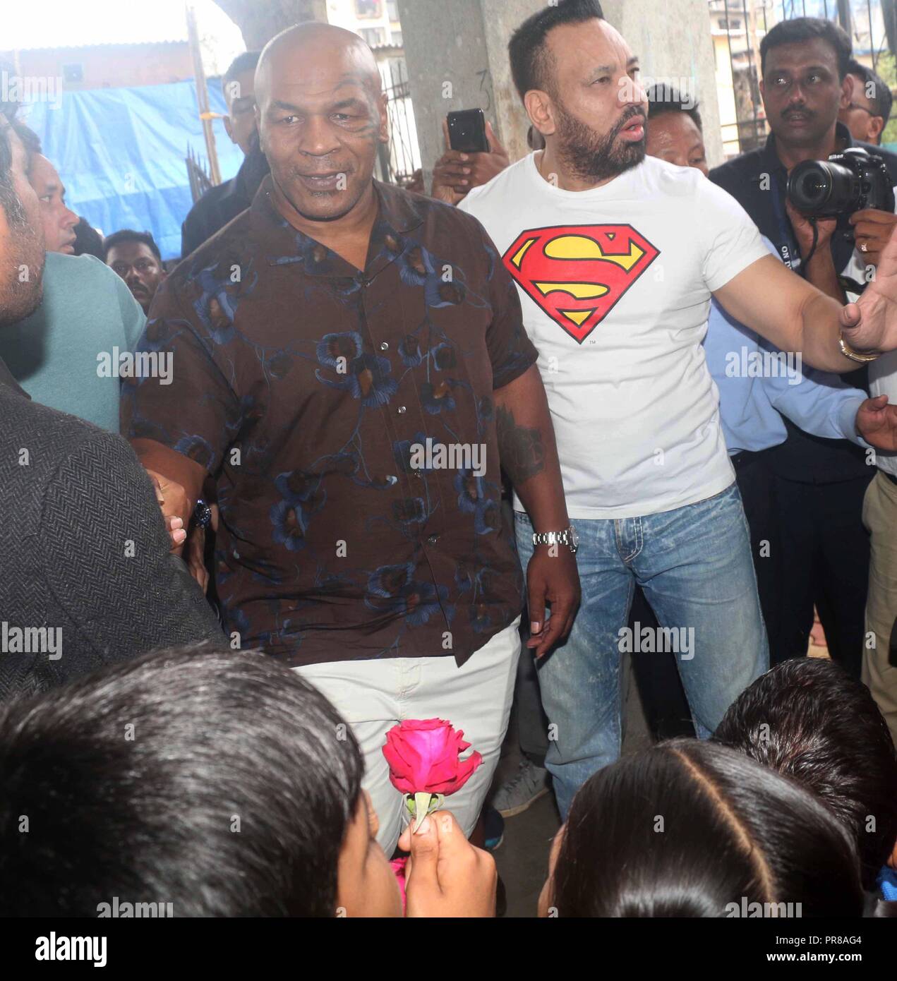 Mumbai, India. 29th Sep, 2018. Former American professional boxer Mike ...