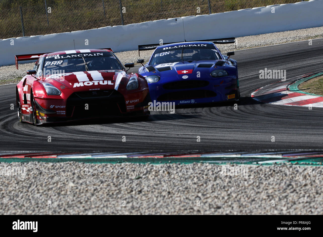 Barcelona, Spain. 30th Sep, 2018. GT SPORT MOTUL Team RJN Nissan GT-R ...