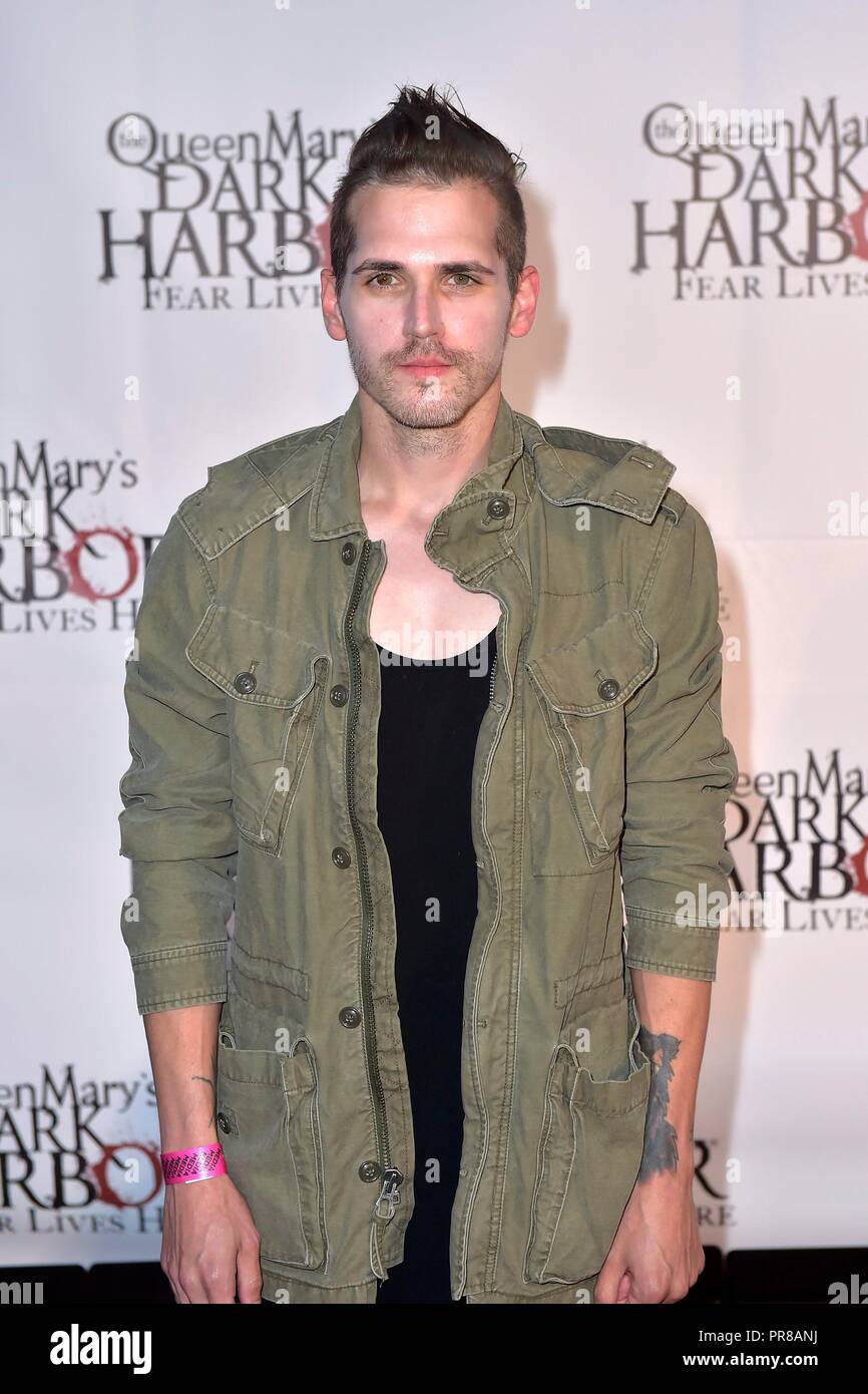 Mikey Way at Queen Mary's Dark Harbor Media & VIP Night at Dark Harbor ...