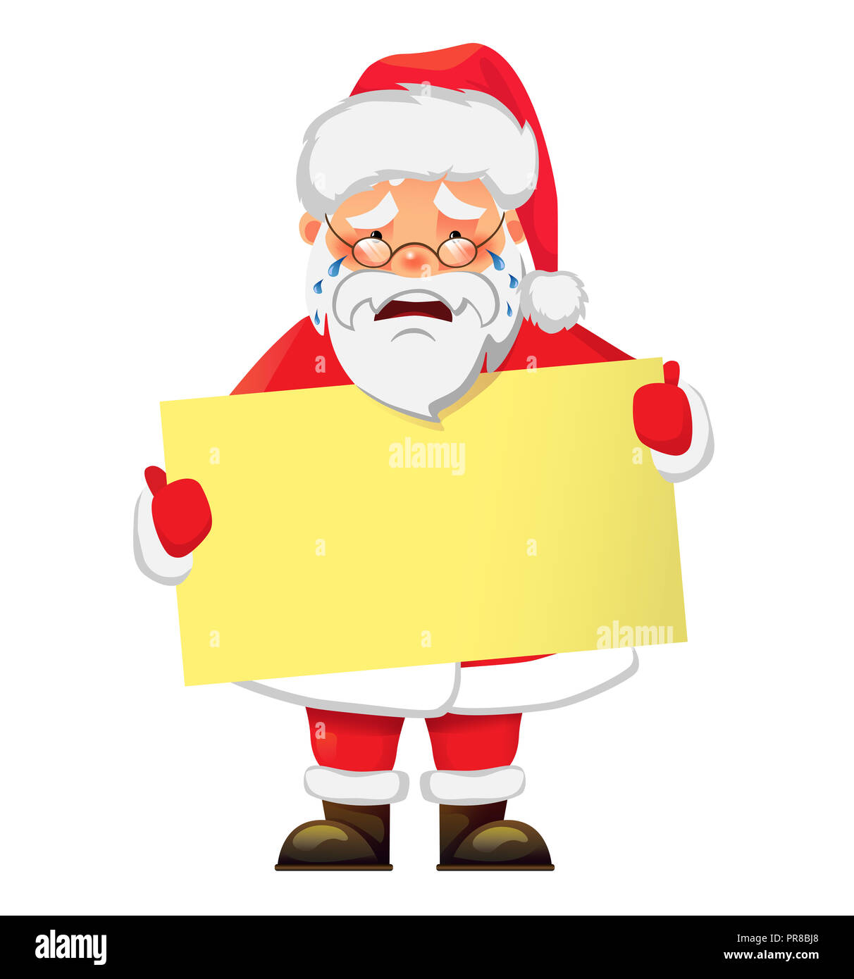 Santa With Coal Clipart