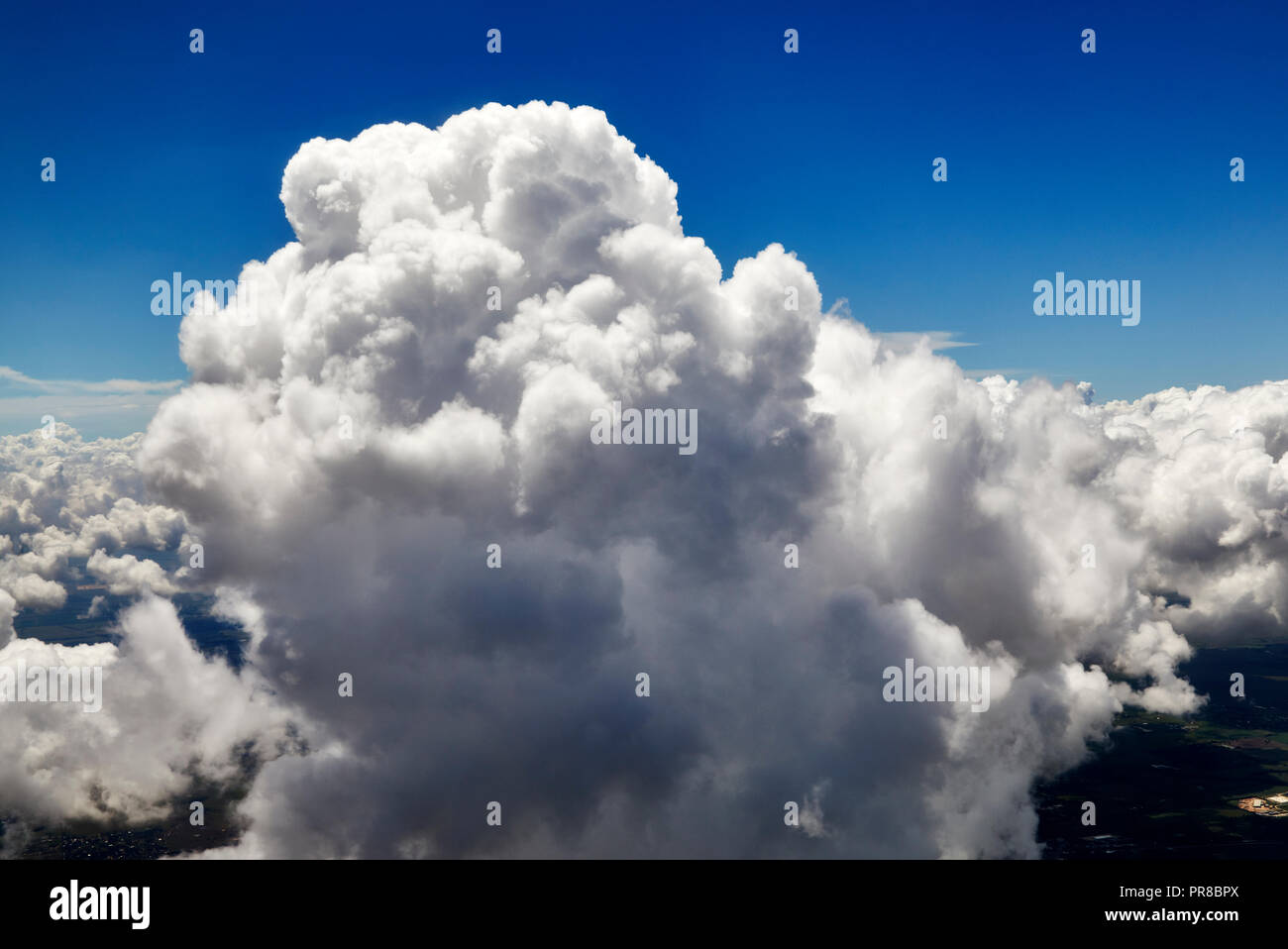 Aerial view of clouds in the sky Stock Photo - Alamy