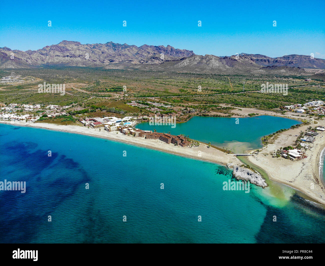 Beach. Bay of San Carlos, Sonora, Mexico. Gulf of California. Sea of ...