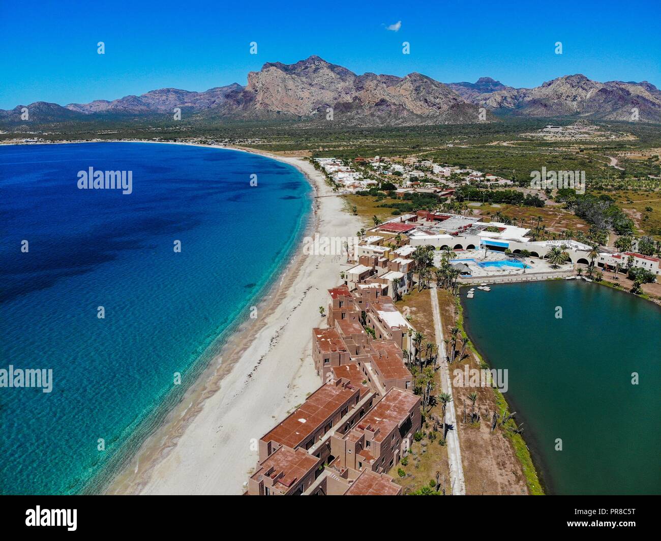 Beach. Bay of San Carlos, Sonora, Mexico. Gulf of California. Sea of ...