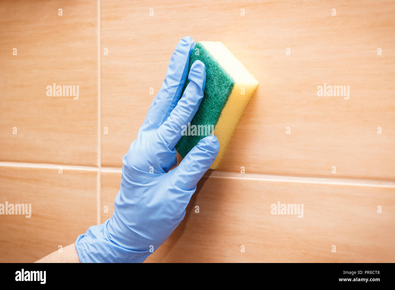 Bathroom Cleaning Woman Tiles Stock Photos & Bathroom Cleaning Woman ...