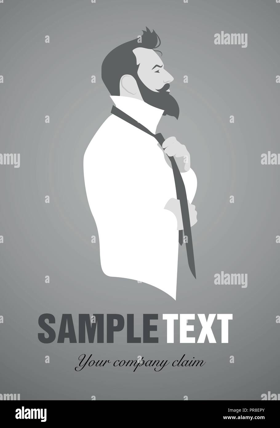 Man dressed in vintage white Stock Vector Images - Alamy