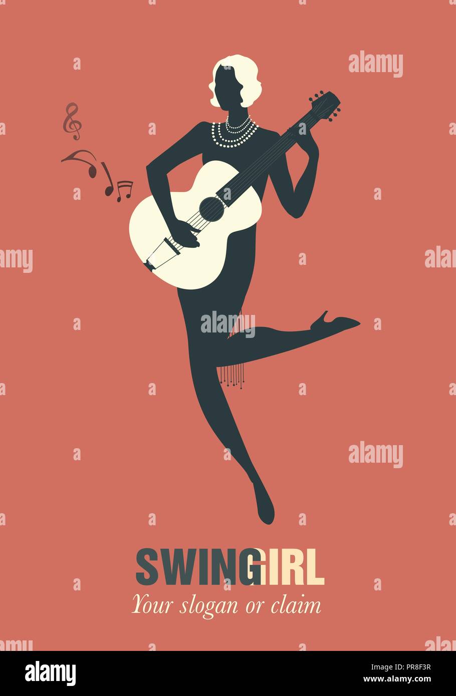 Flapper Girl 1920s Illustration Hi Res Stock Photography And Images Alamy