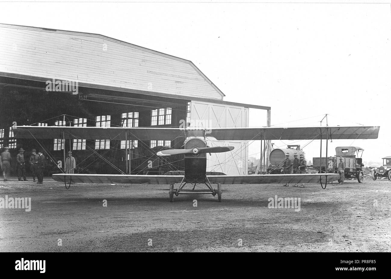 1917-1919 Front, Curtiss Airplane. Wilbur Wright Aviation Field Stock ...