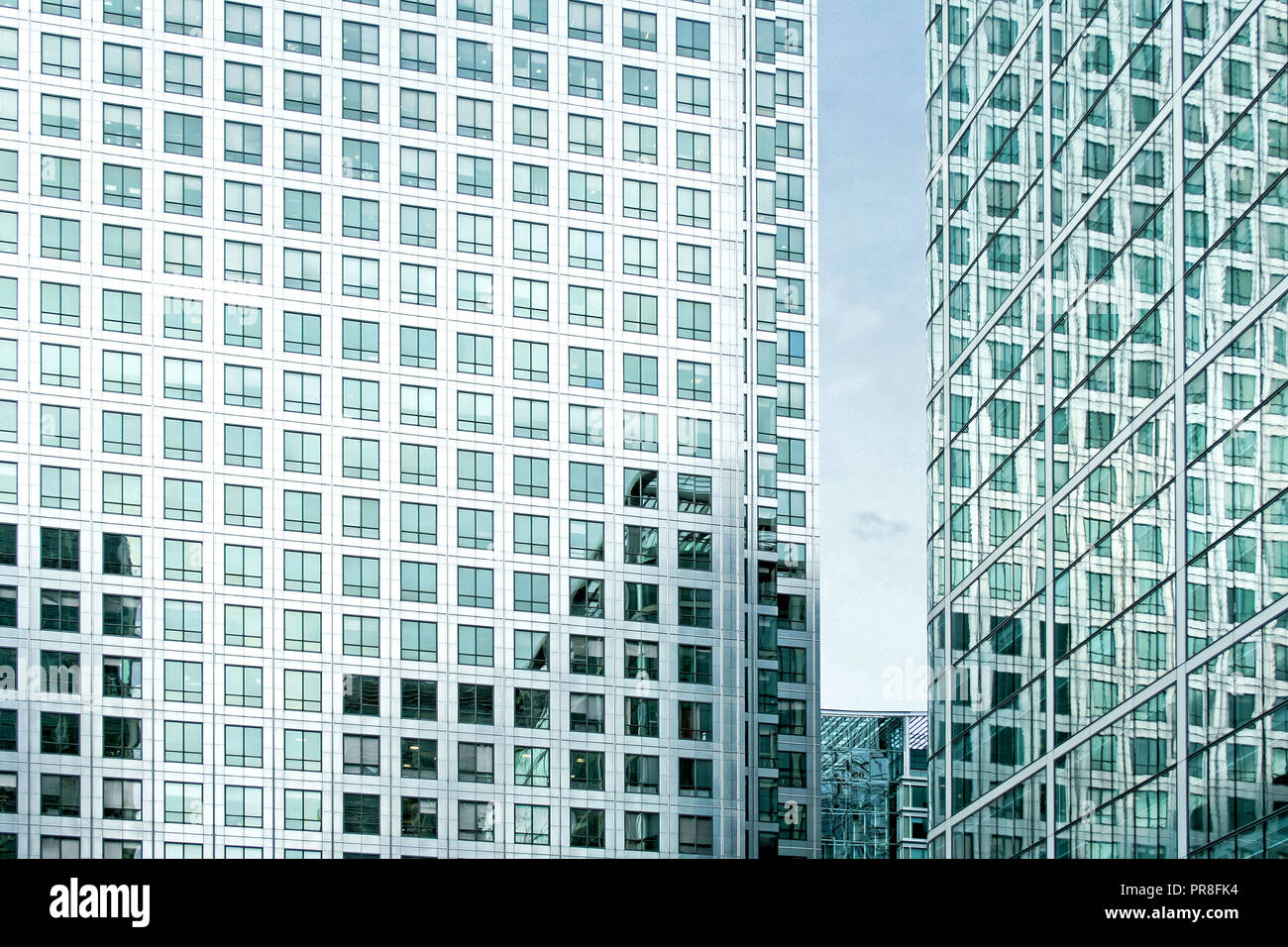 Tall office buildings in business city Stock Photo - Alamy