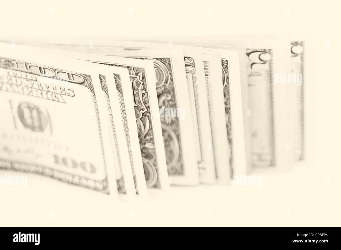 blurred dollar money background like concept of success prosperity and ...