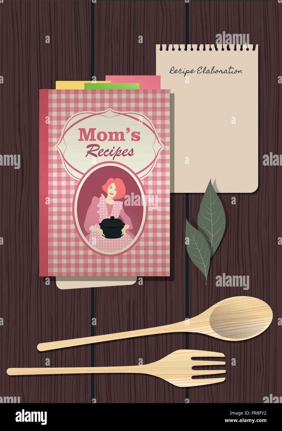 Recipes Cookbook. Cooking Notebook Stock Vector Image & Art - Alamy