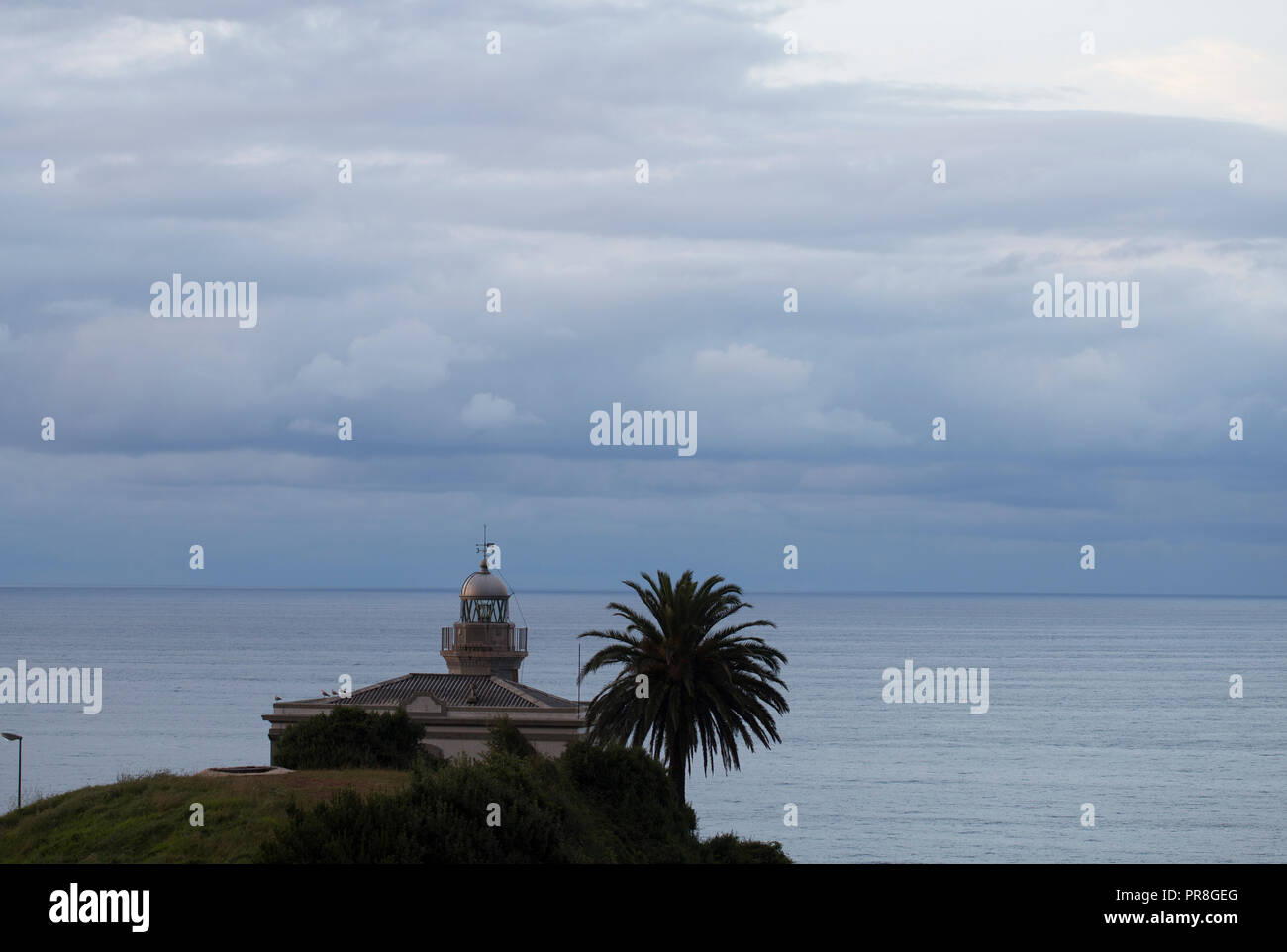 Lighthouse of Candas Stock Photo - Alamy