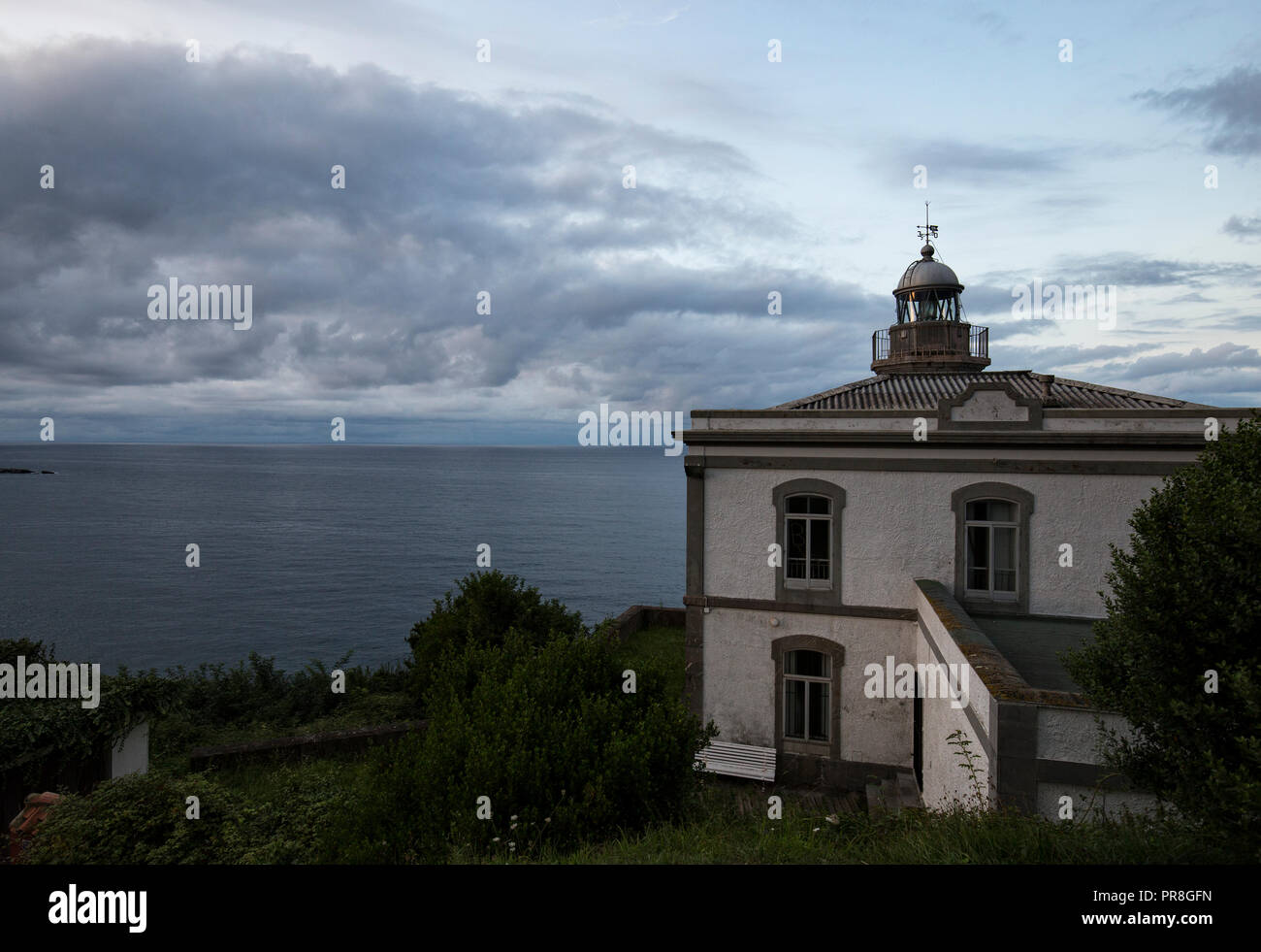Lighthouse of Candas Stock Photo - Alamy