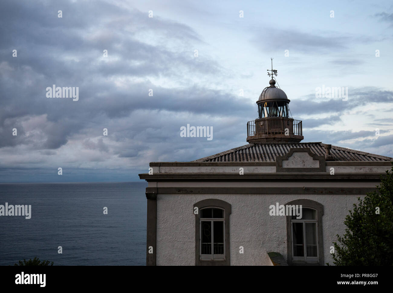 Lighthouse of Candas Stock Photo - Alamy