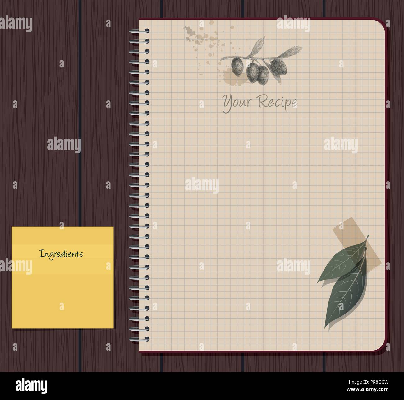 Design recipes book hand hi-res stock photography and images - Alamy