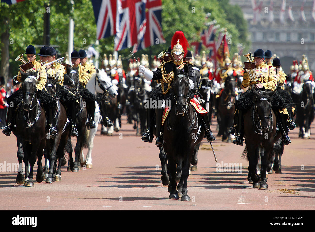 Household Cavalry Mounted Regiment at the 2017 Trooping the Colour in ...