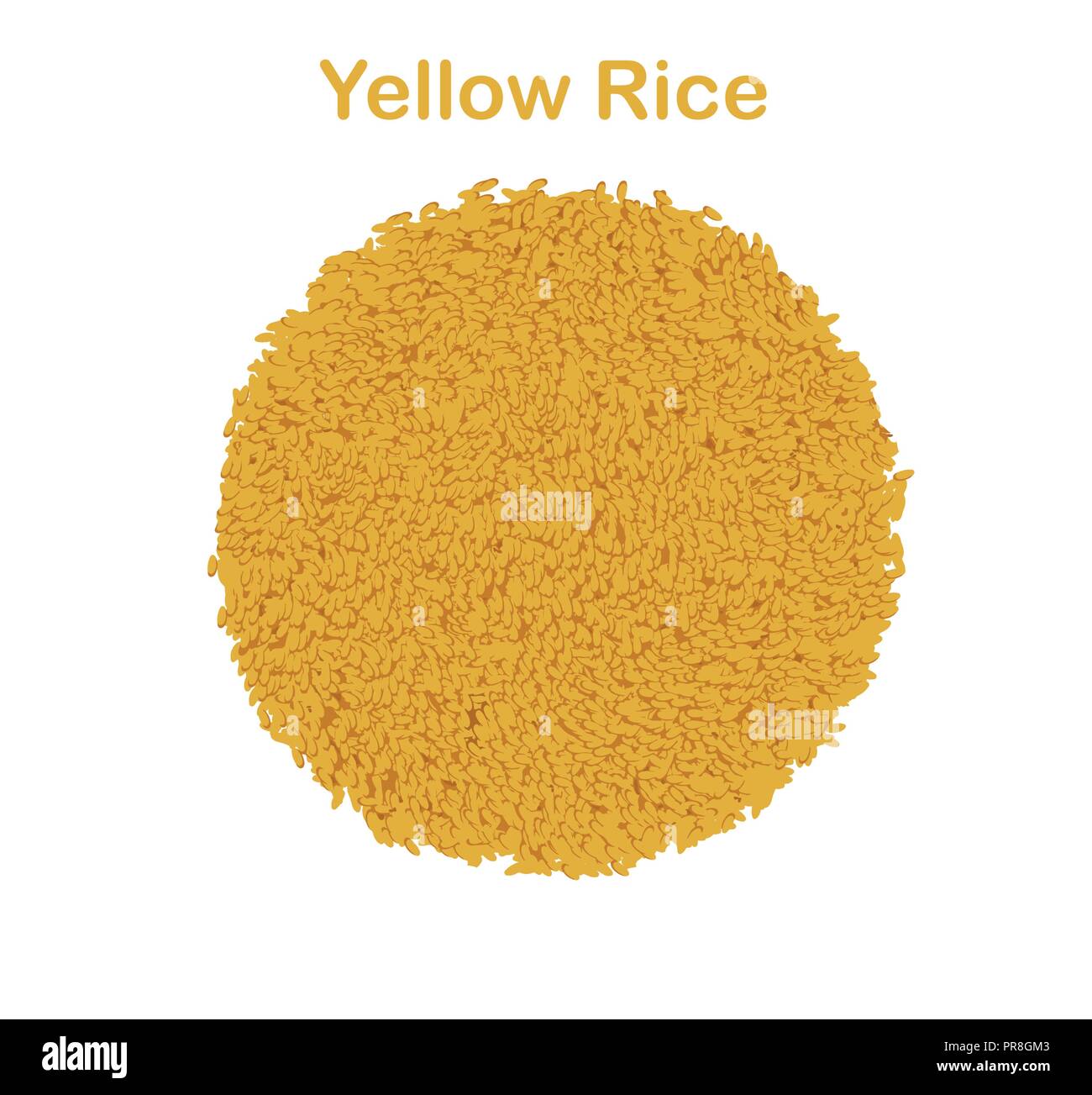 Paella yellow rice isolated Stock Vector Image & Art - Alamy