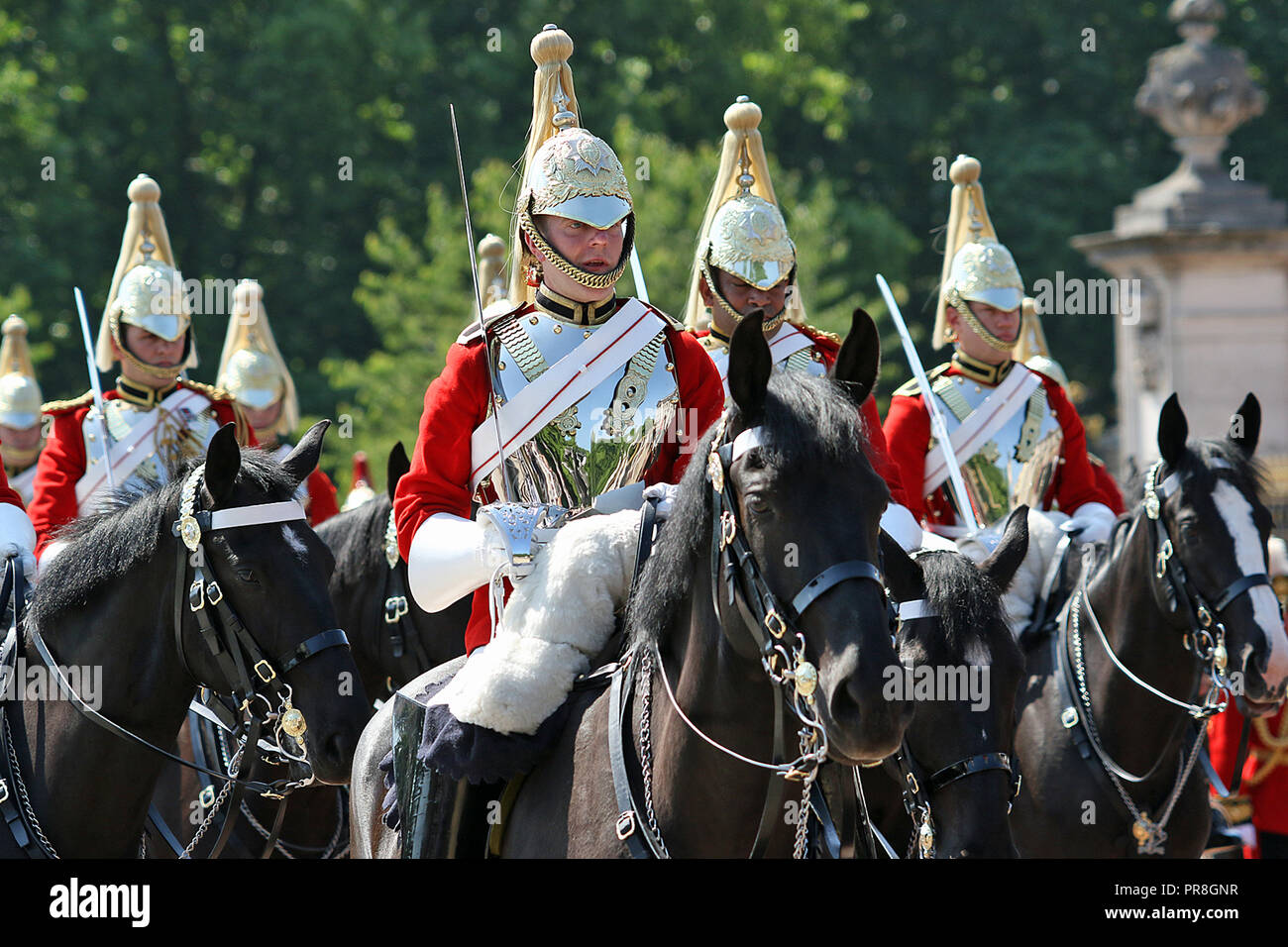 The Lifeguards Household Cavalry regiment during the 2017 Trooping the ...