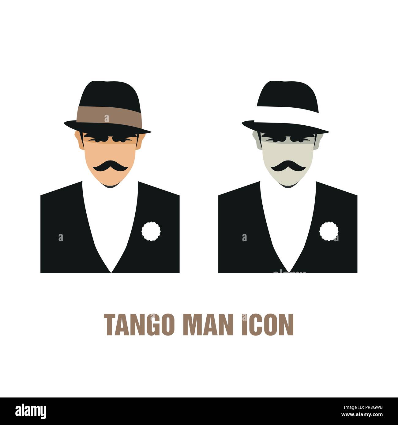 Tango man icon. Vector illustration. Good for logo Stock Vector Image ...