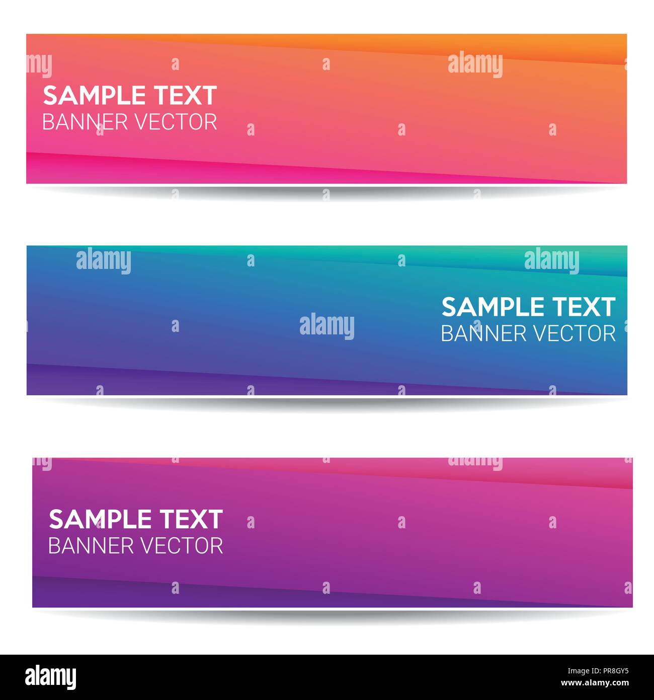 Gradient banner hi-res stock photography and images - Alamy
