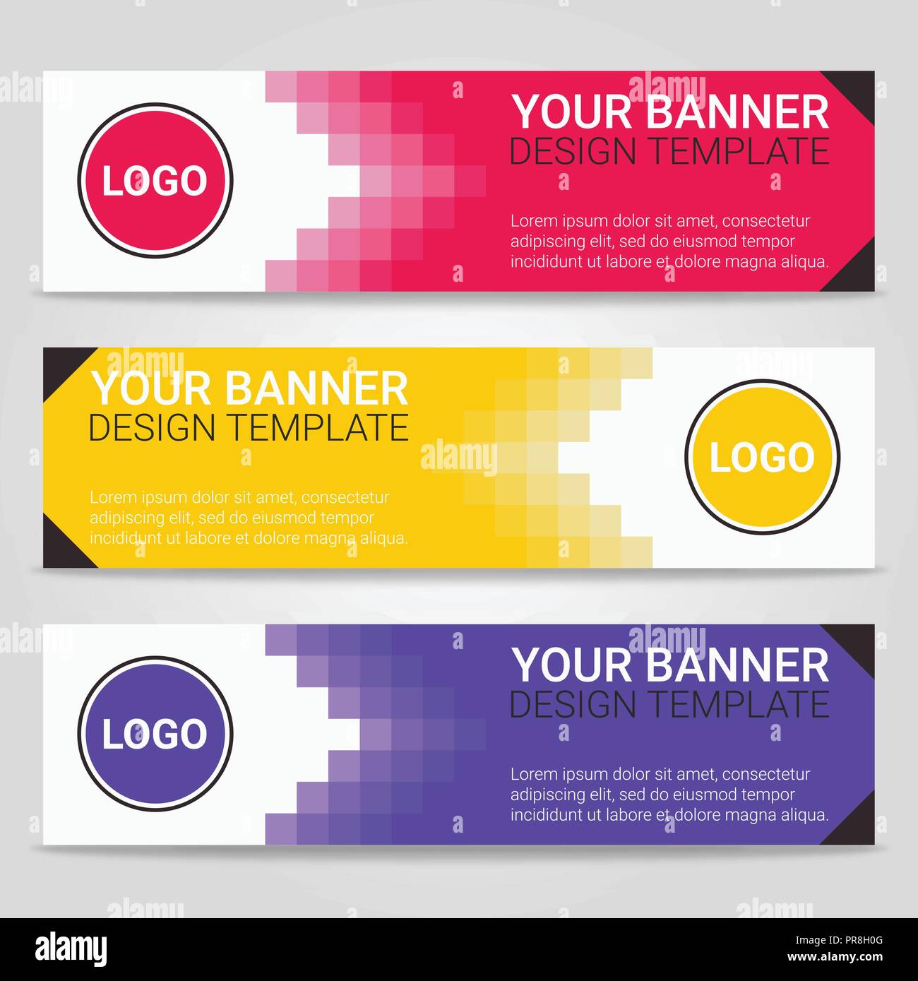 Abstract beautiful banner template background, Vector illustration ...