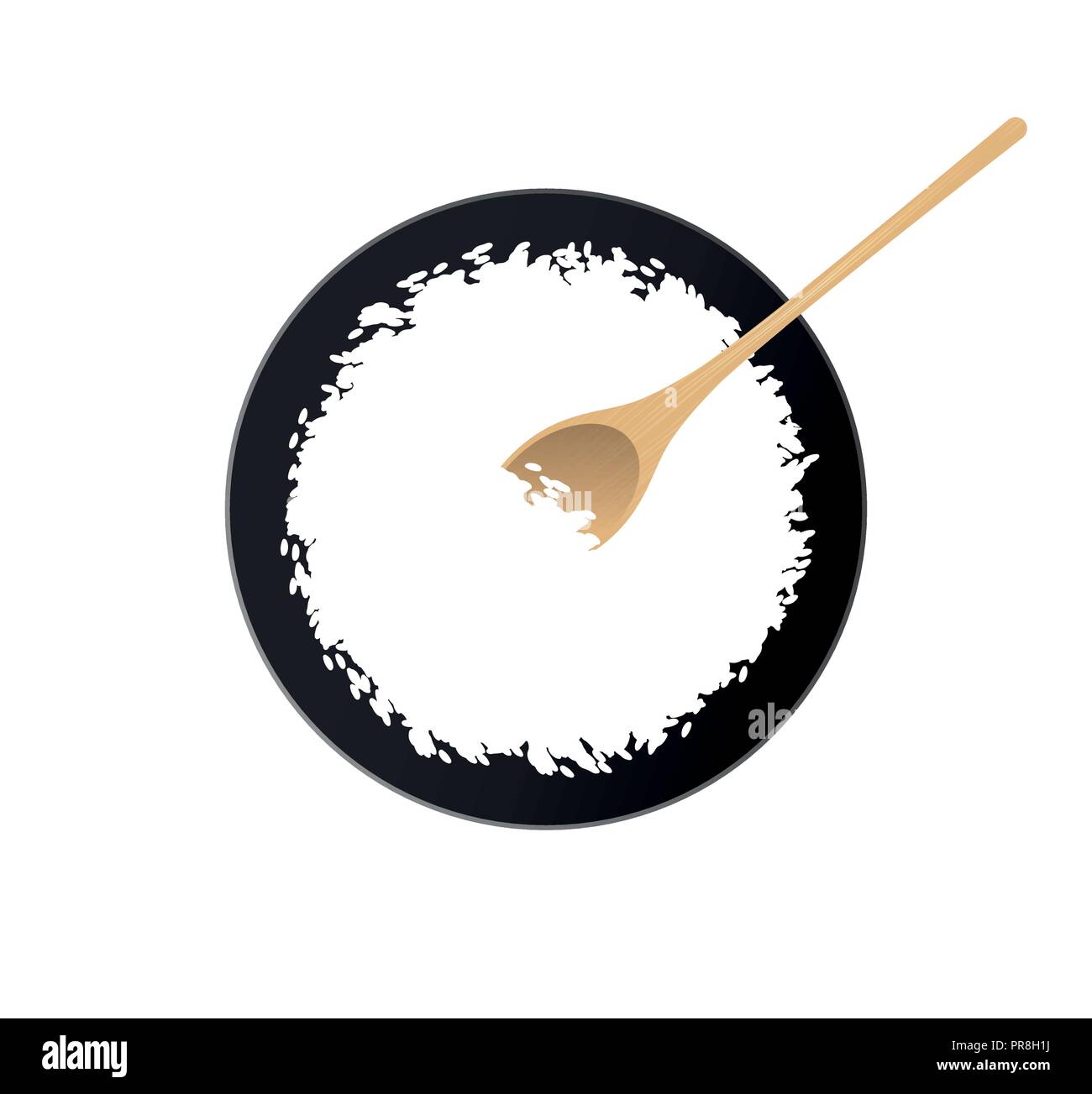 White rice bowl Stock Vector Image & Art - Alamy