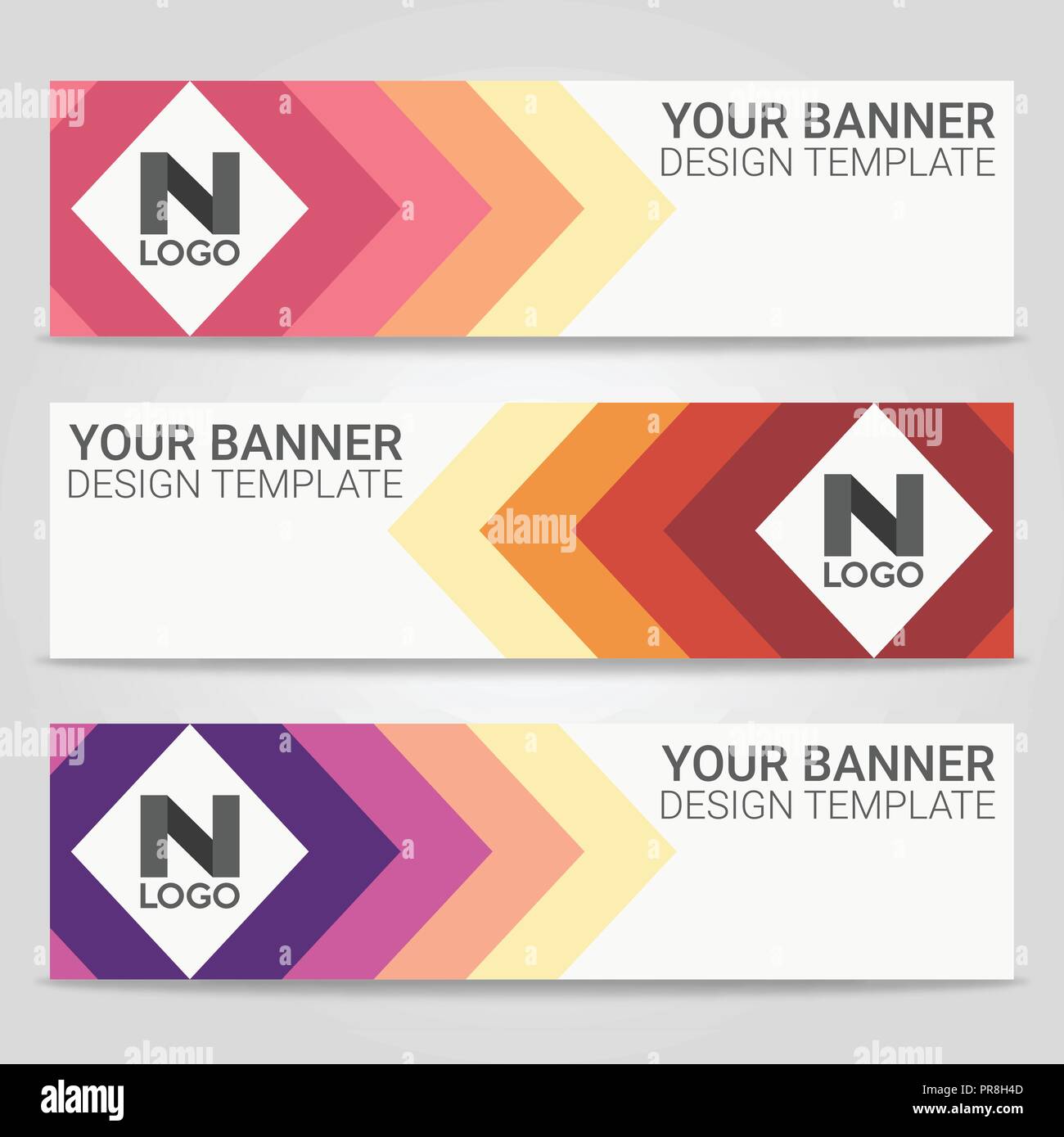 Abstract beautiful banner template background, Vector illustration ...