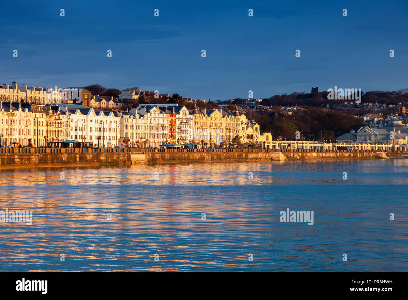 Panorama of Douglas at sunrise. Douglas, Isle of Man Stock Photo - Alamy