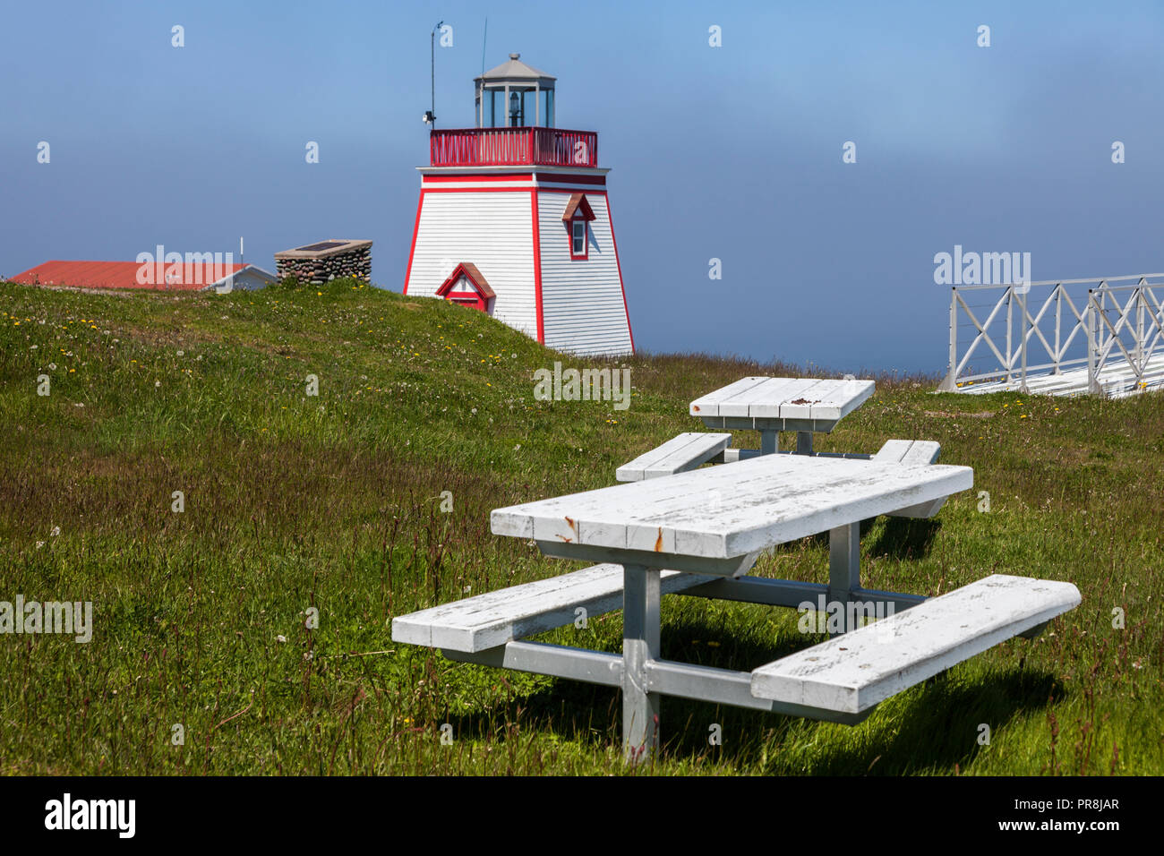 Fortune Head Lighthouse. Newfoundland and Labrador, Canada Stock Photo ...