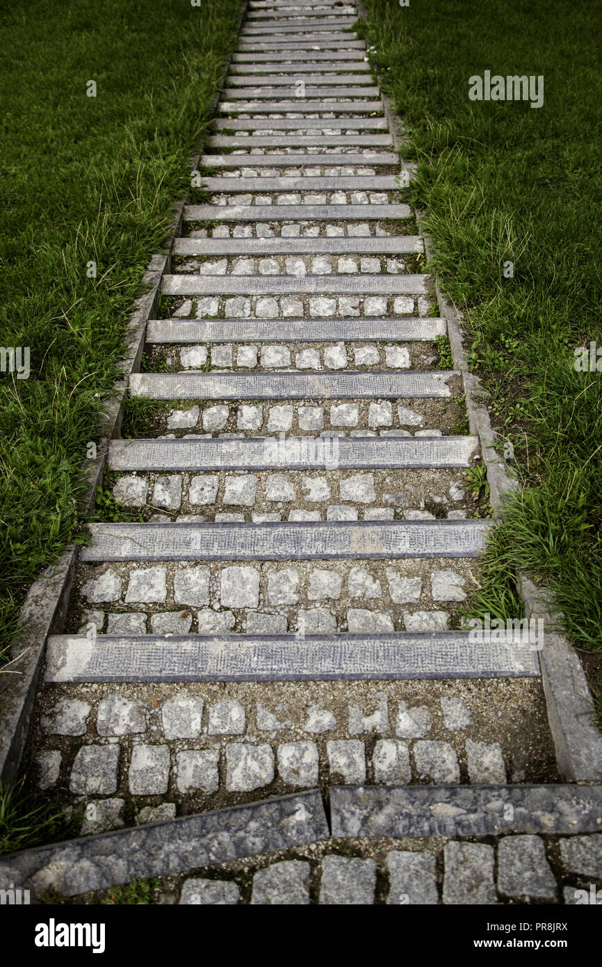 Medieval stone stairs, detail of stone steps Stock Photo - Alamy