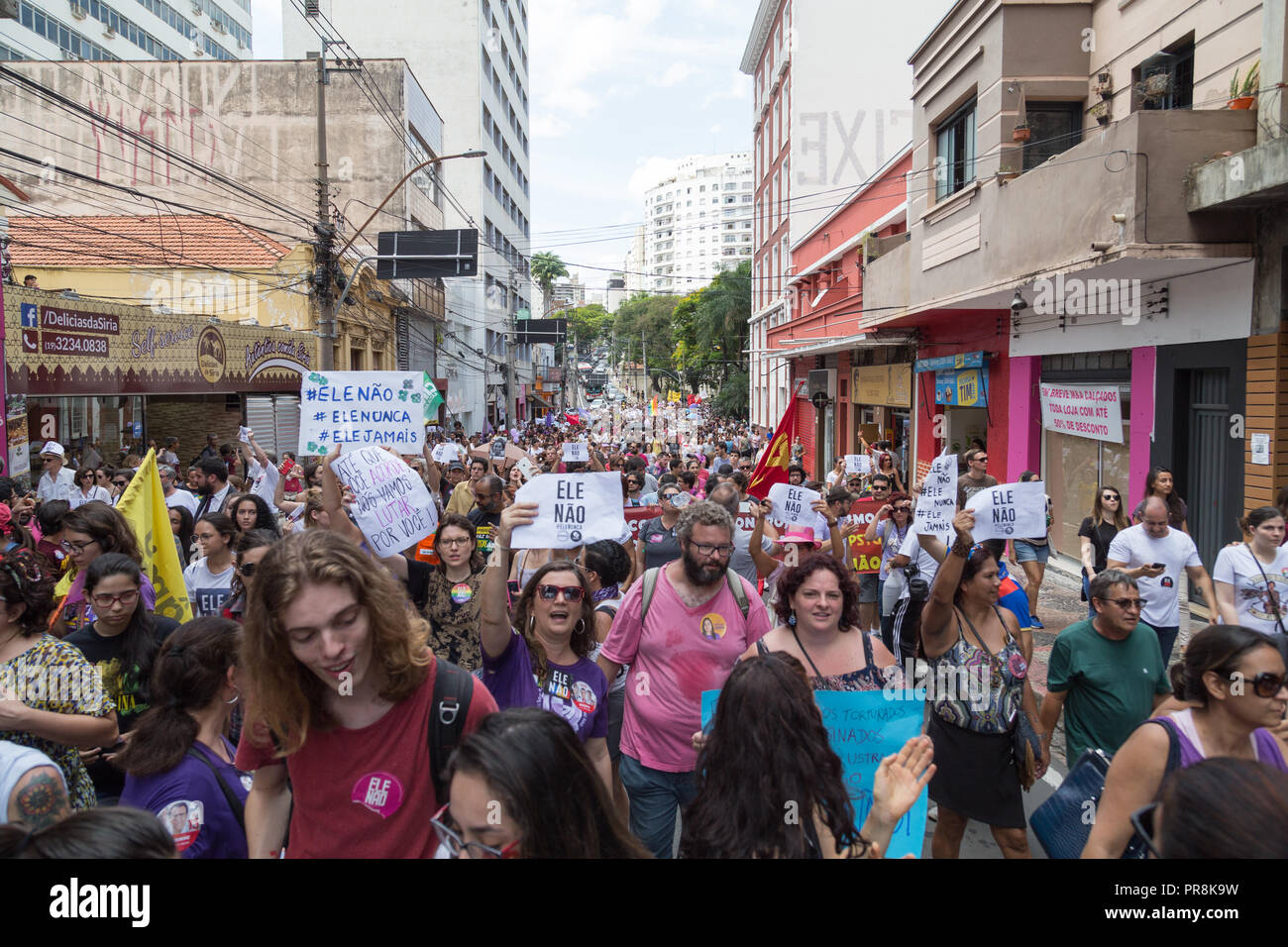September 29, 2018. #nothim (elenão) mobilization. Brazil's women ...