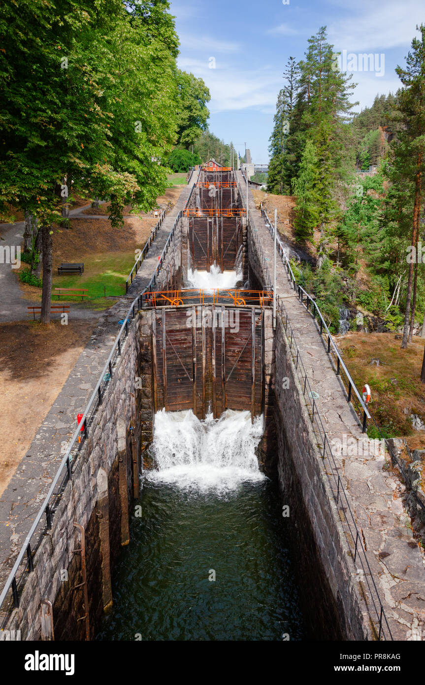 Vrangfoss staircase locks, the biggest lock and major tourist ...