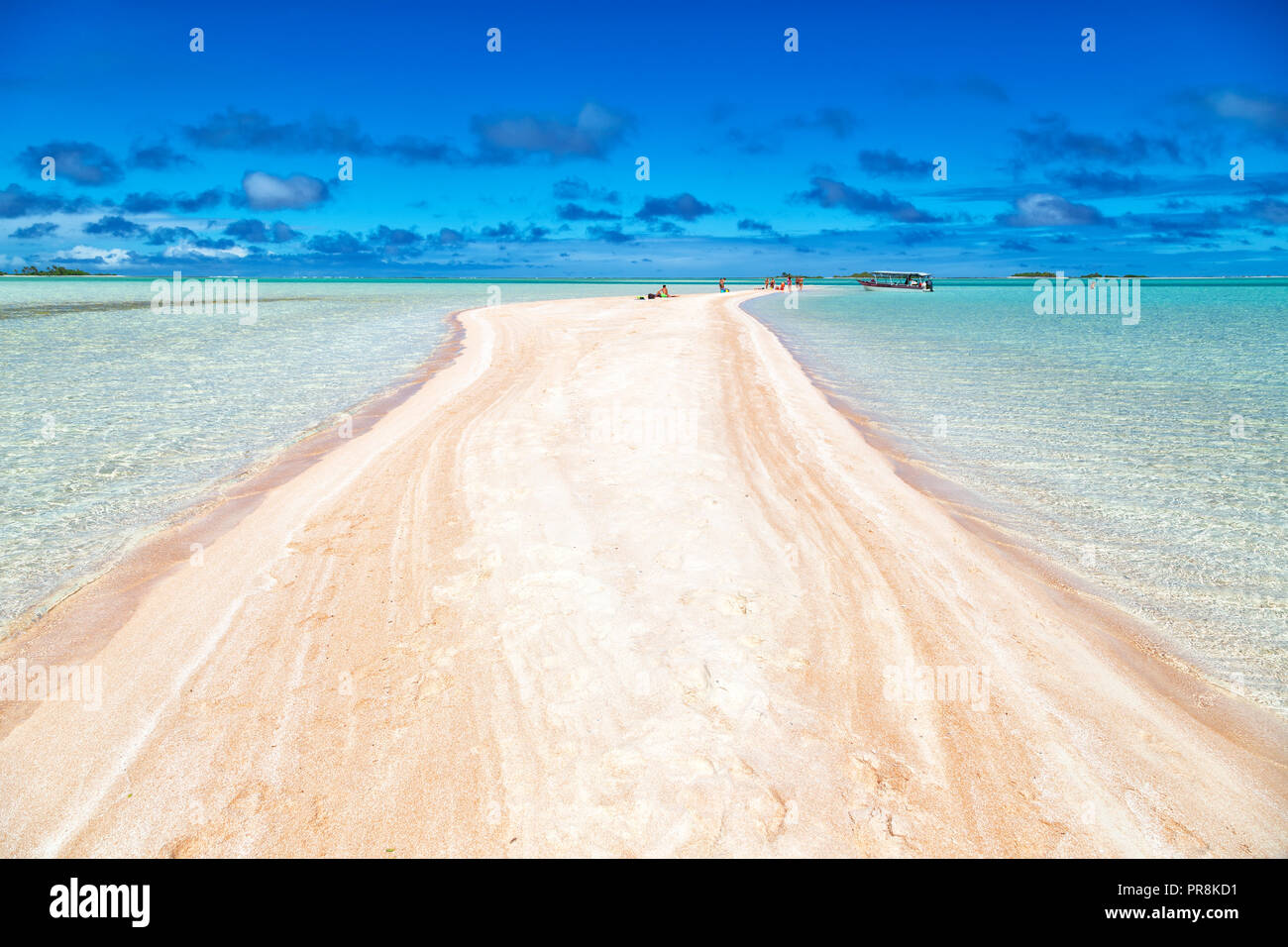 in polynesia rangiroa the pink sands of the coastline like paradise ...