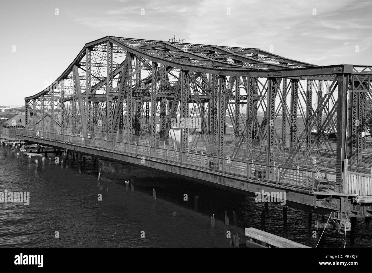 Old Northern Avenue Bridge Boston Harbor Massachusetts Stock Photo - Alamy