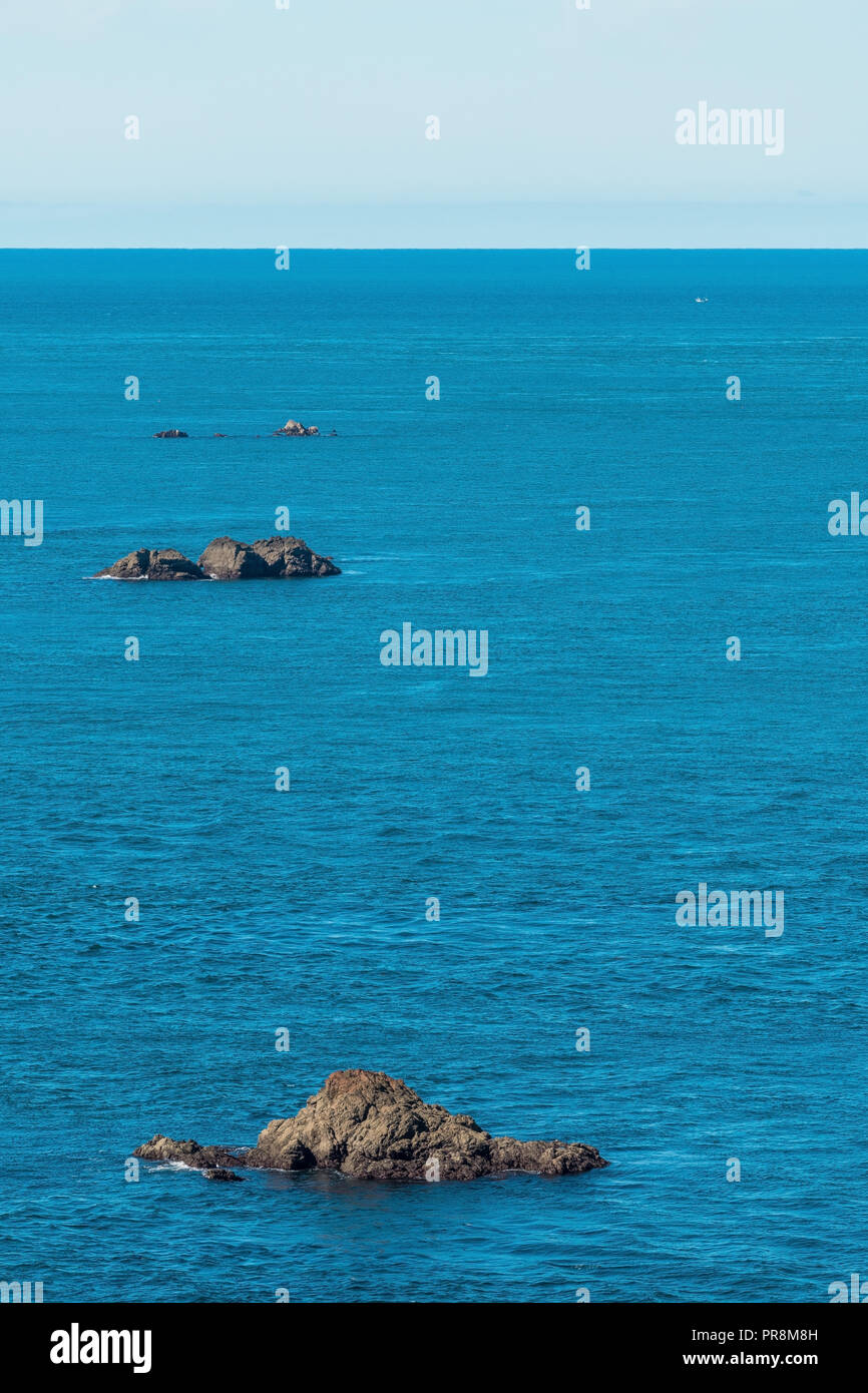 Summer Les Hanois Lighthouse in Guernsey, Channel Island Stock Photo ...