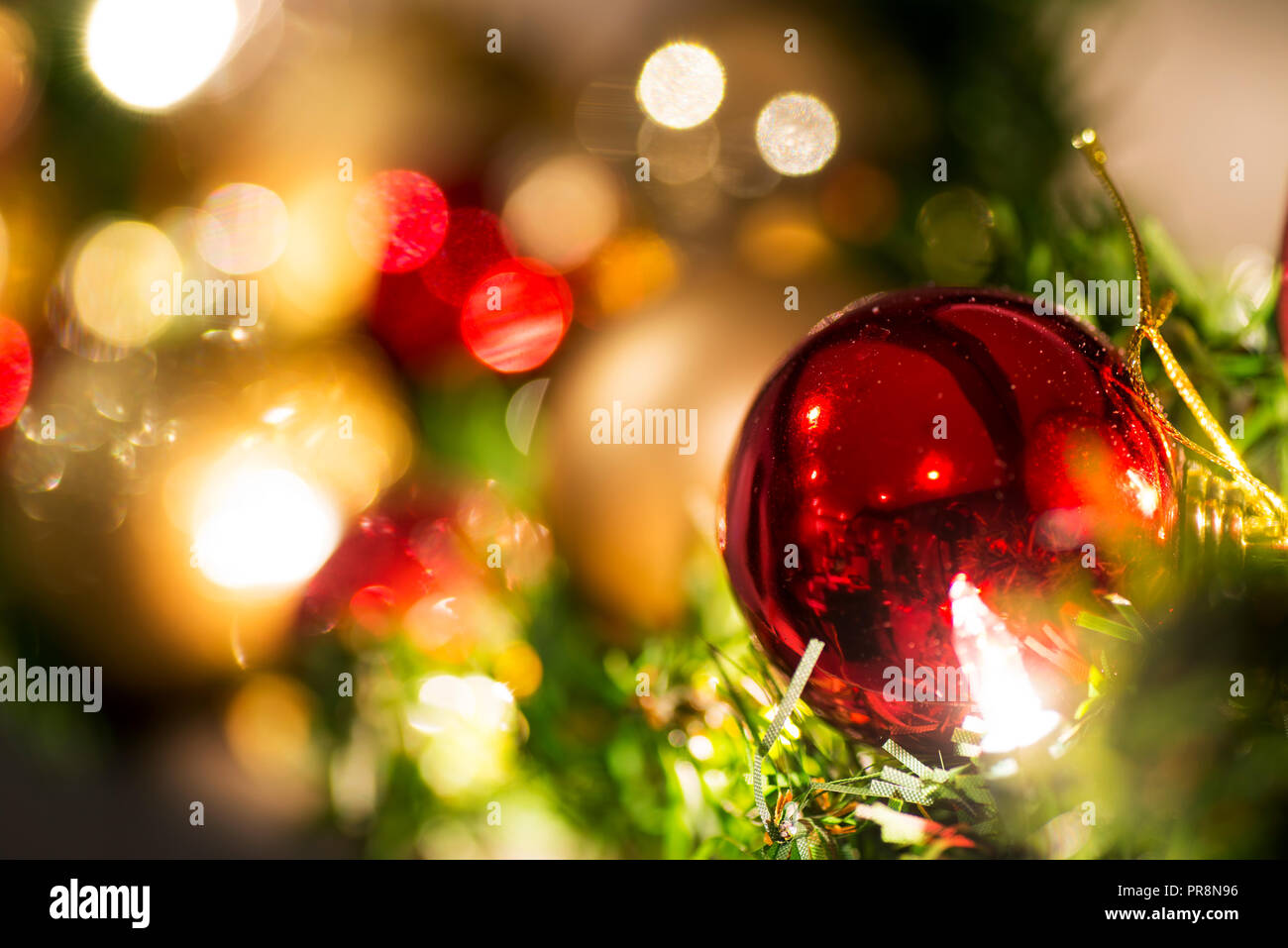 Christmas Holiday Colors tree display Stock Photo - Alamy
