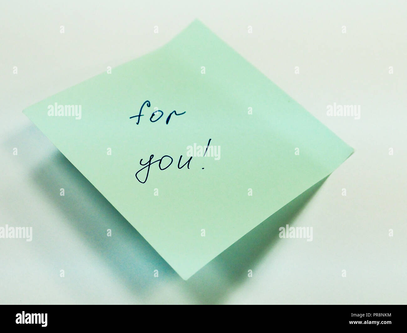 Sticky note with text for you Stock Photo - Alamy