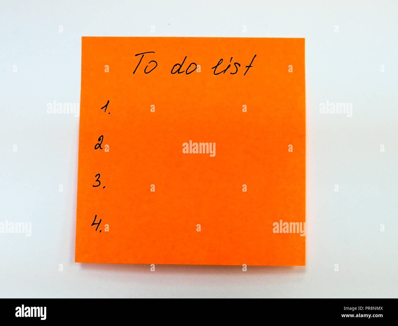 Sticky note with text to do list, checklist Stock Photo - Alamy