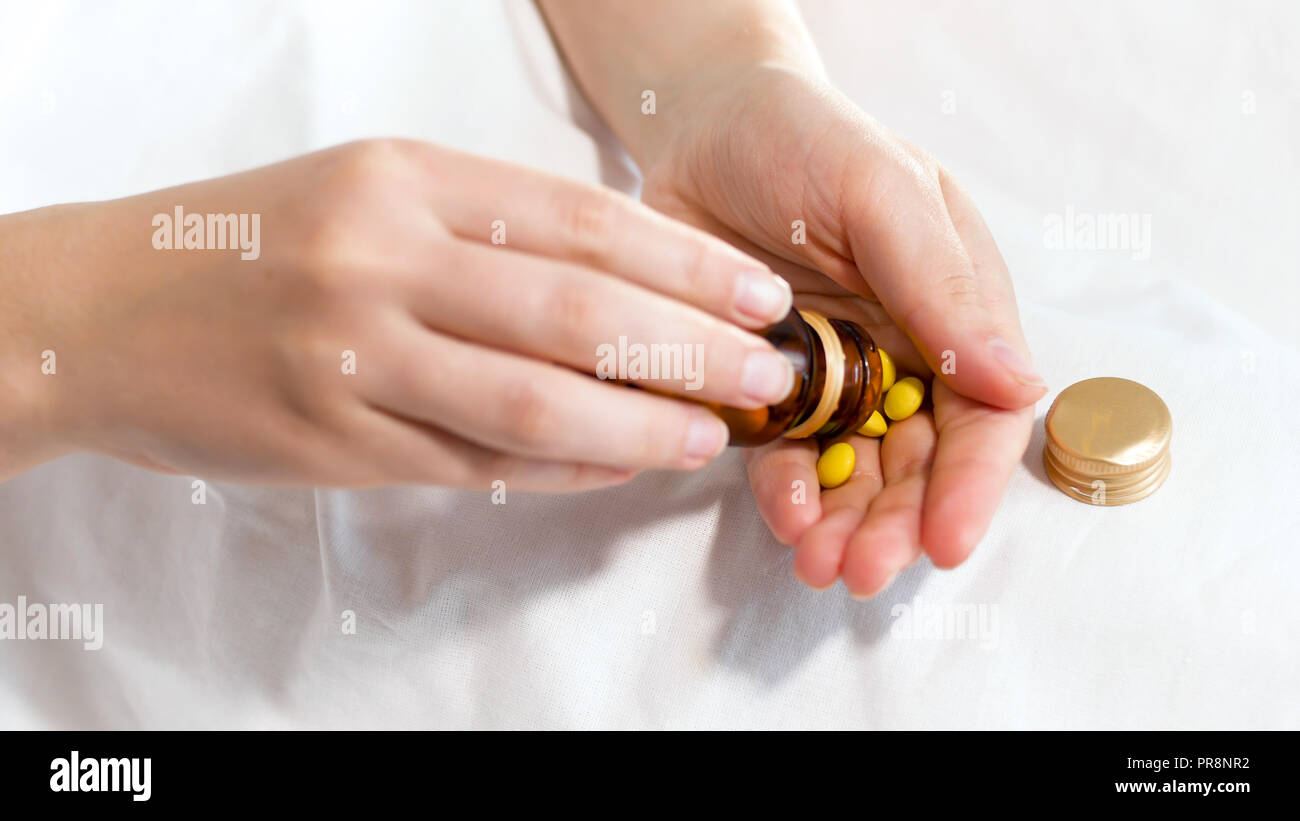 Hand shaking bottle hi-res stock photography and images - Alamy