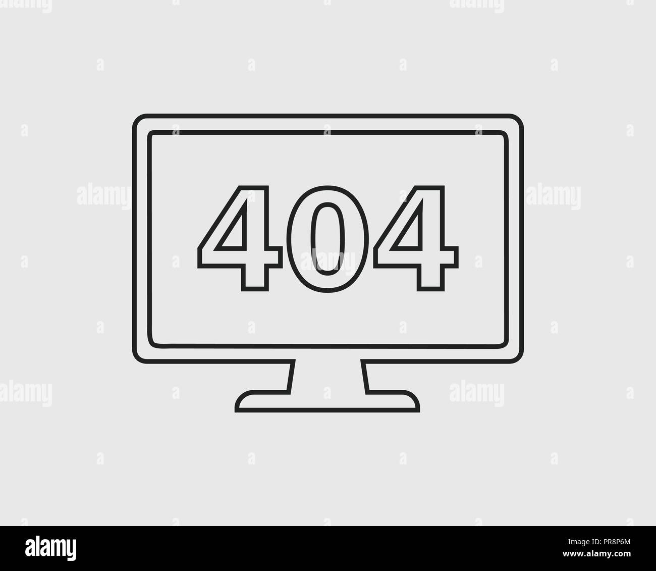 Error screen Black and White Stock Photos & Images - Alamy
