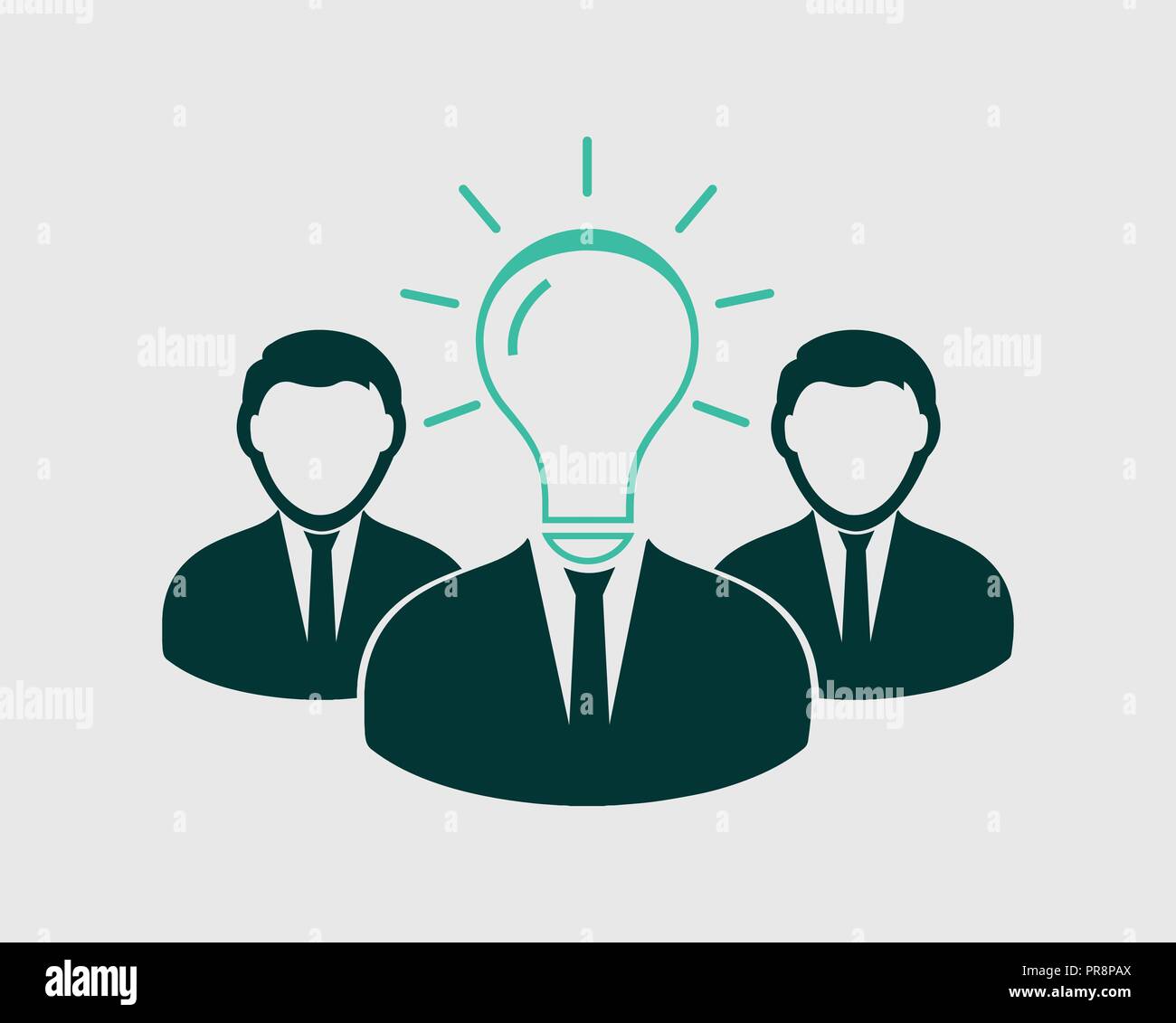 Creative team icon on gray background Stock Vector Image & Art - Alamy
